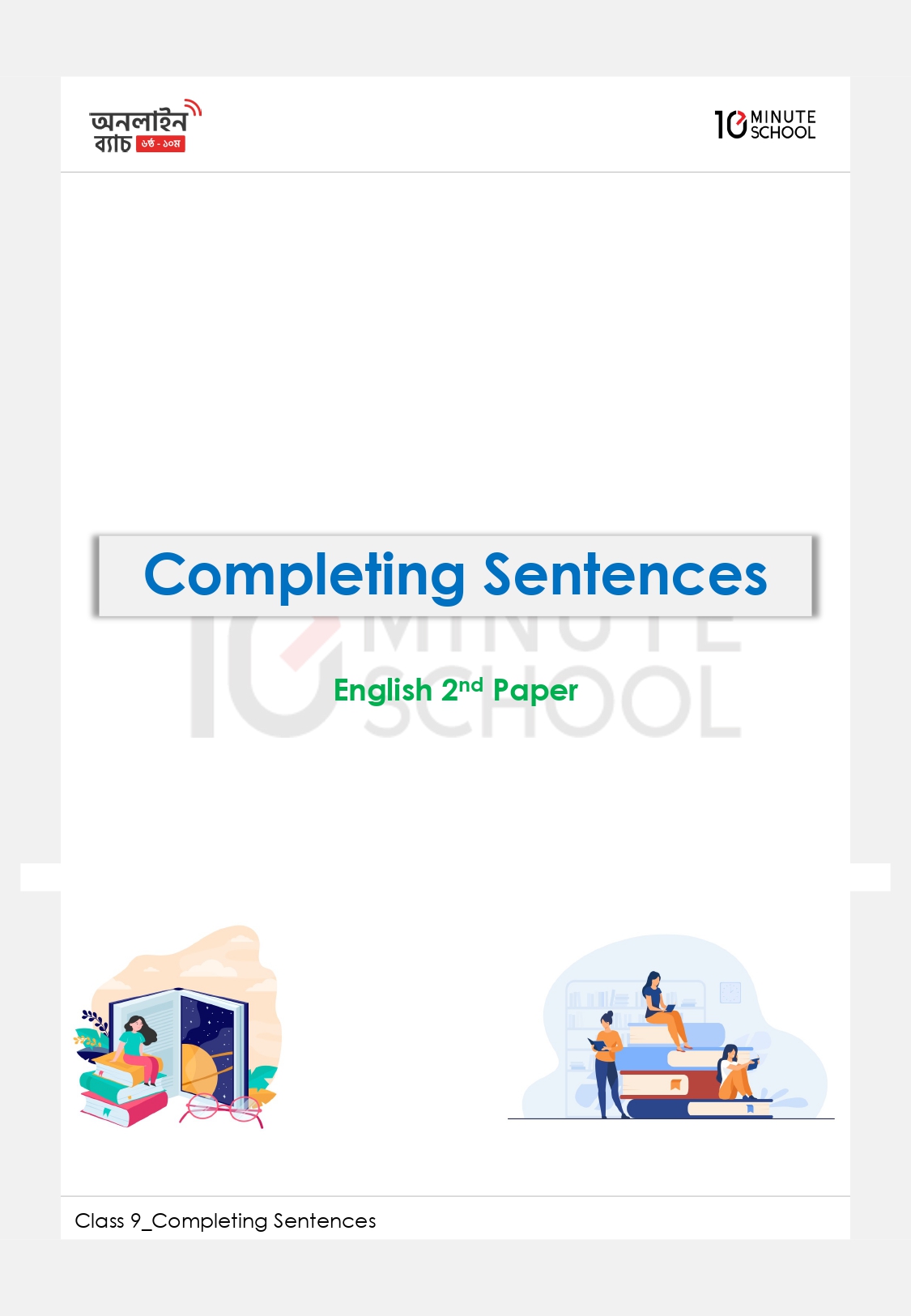 Completing Sentence